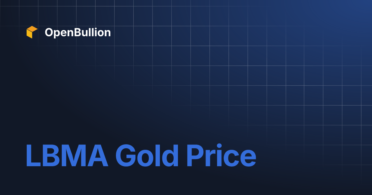 LBMA Gold Price | OpenBullion