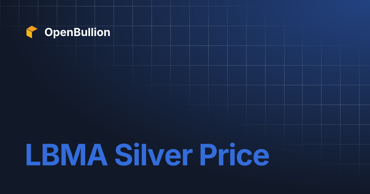 LBMA Silver Price | OpenBullion