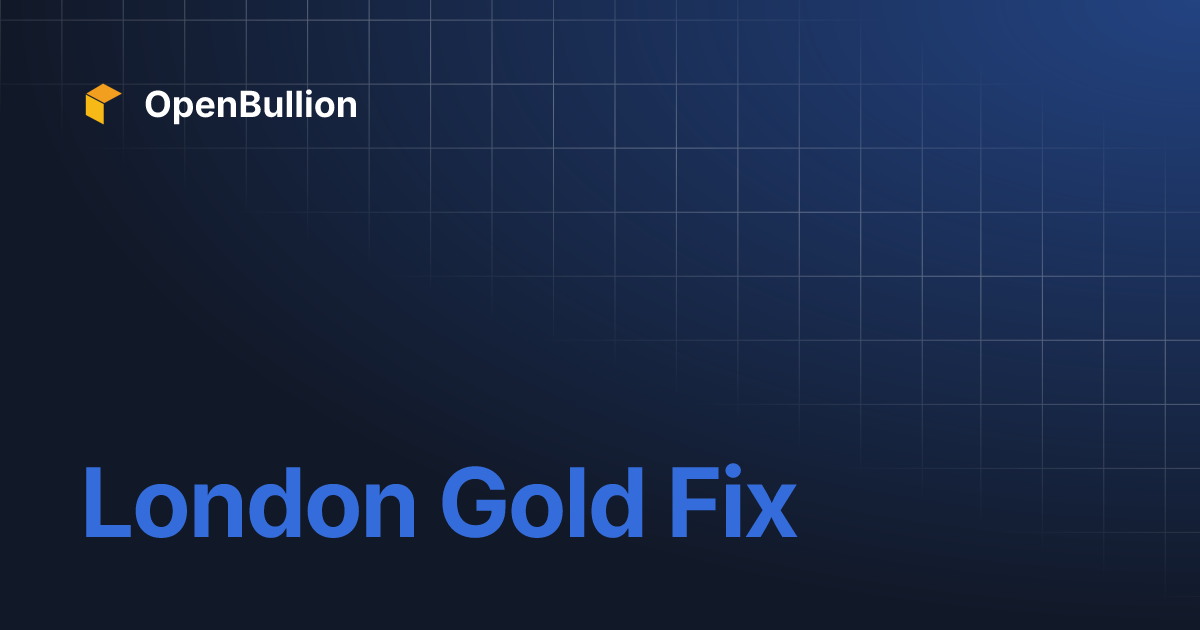 London Gold Fix | OpenBullion